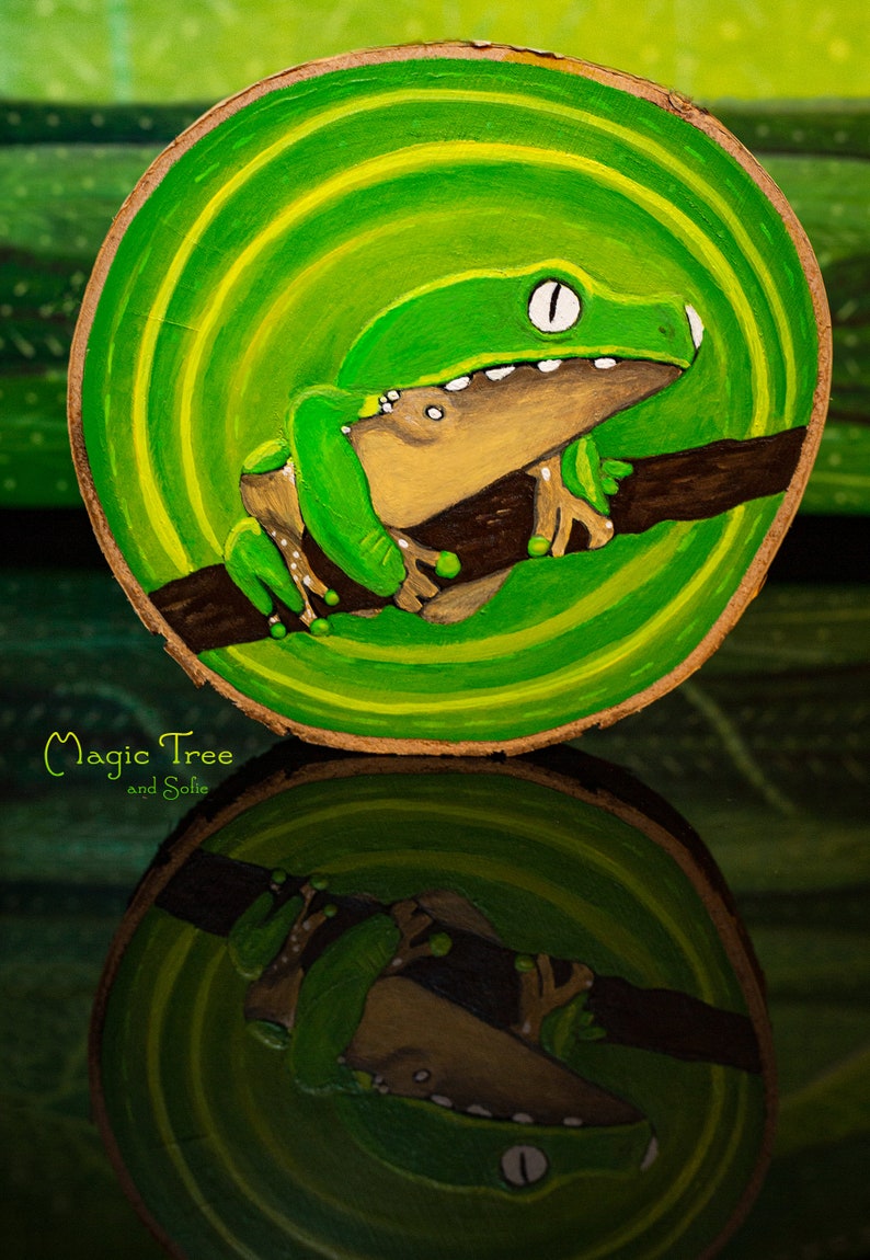 Kambo Sapo Frog Medicine Acrylic Wood Painting Vacina | Etsy