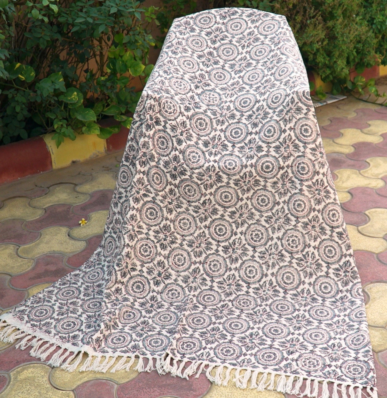 Beautiful Multicolor Hand Block Print Cotton Mudcloth Throw - Etsy