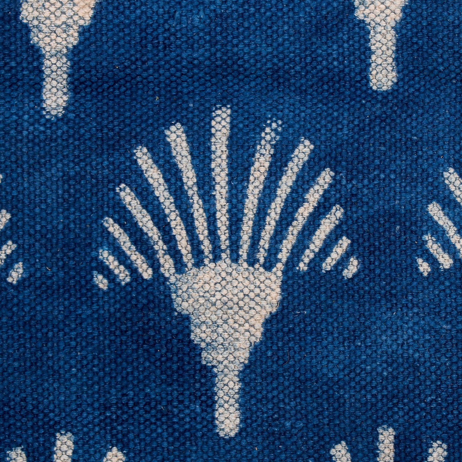 Natural Indigo Rug, Block Printed Rug, Cotton Area Rug, Home and Living ...