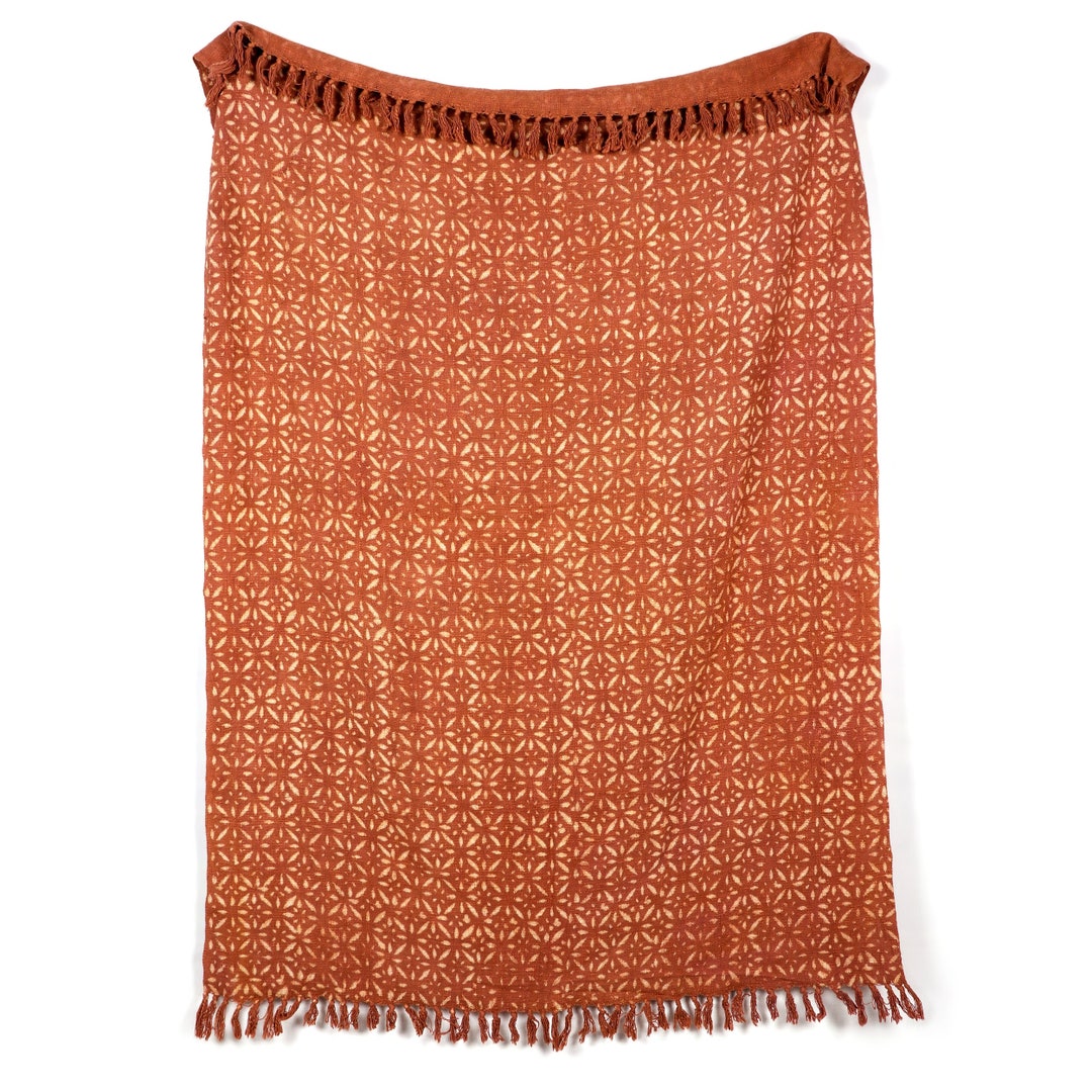 Block Printed Throw, Cotton Throw Blankets and Throws, Sofa Blanket ...