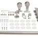 96 In. Stainless Steel Sliding Door Track and Hardware Set - Etsy