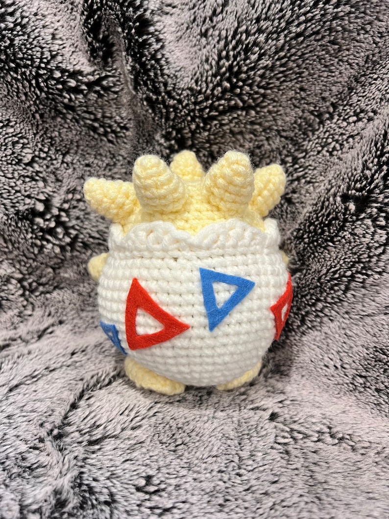 Handmade Crochet Togepi Plushie | Chubby Pokémon Toy - Etsy