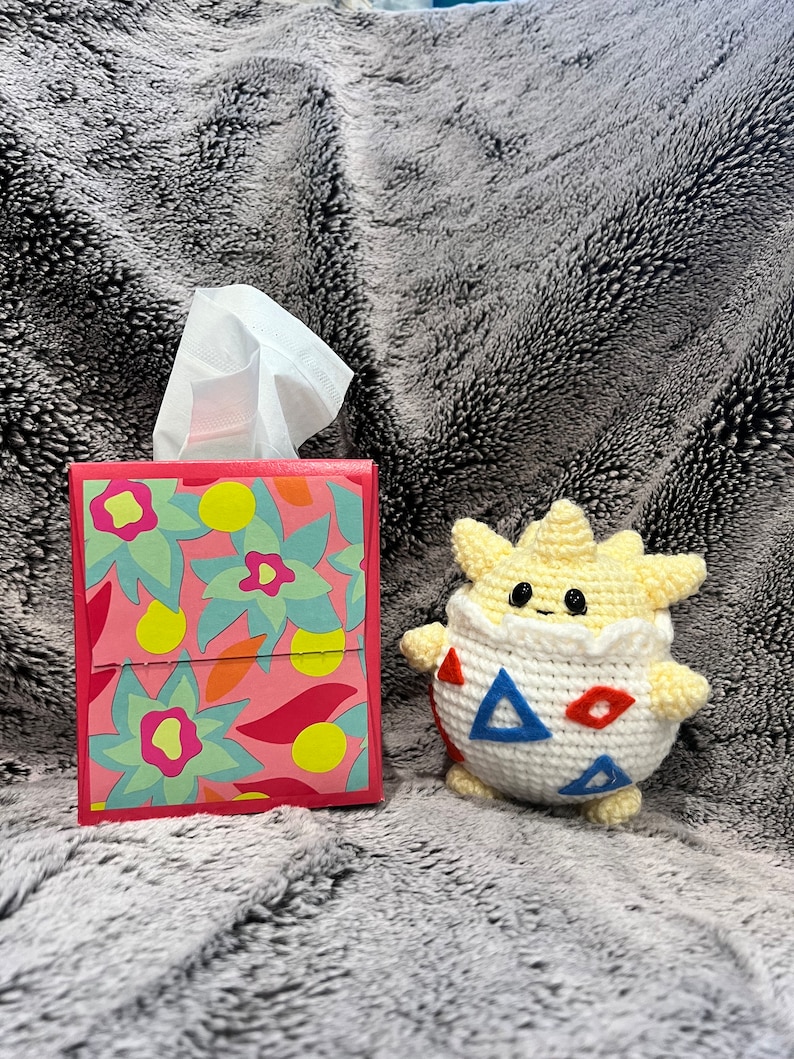 Handmade Crochet Togepi Plushie | Chubby Pokémon Toy - Etsy