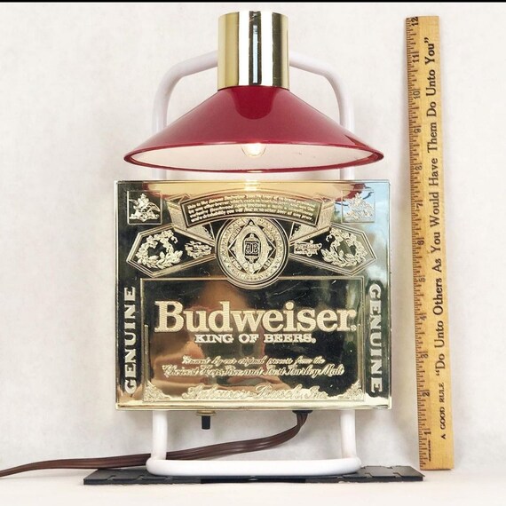 Vintage Budweiser 1980's Table Desk Lamp in New Condition - Etsy