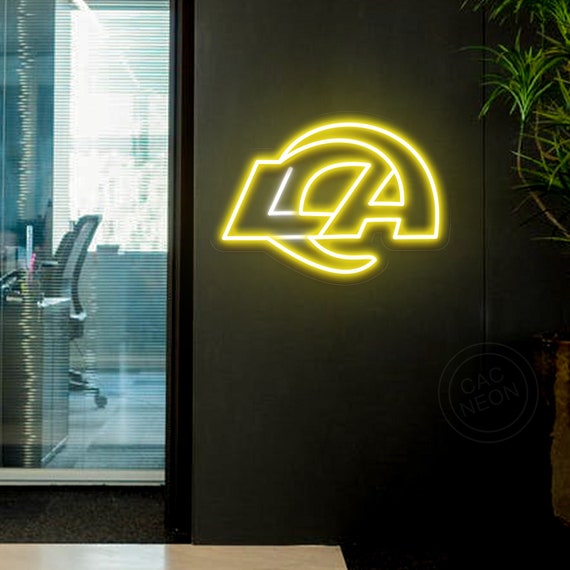 Home Décor Wall Décor Los Angeles Rams Neon Sign,American Football Club ...