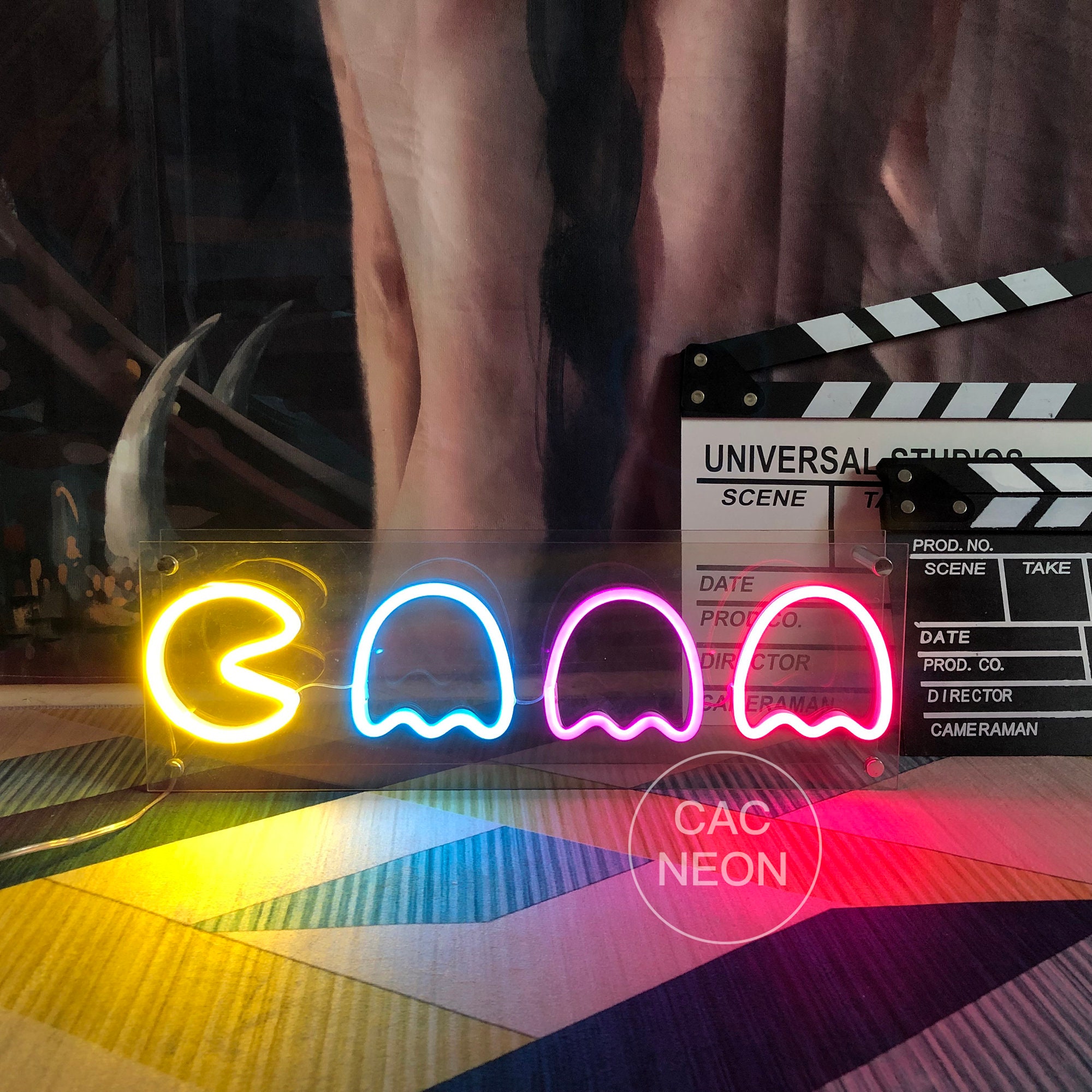 Pacman neon signCustom Neon Sign Pac Man NeonPac Man Led | Etsy