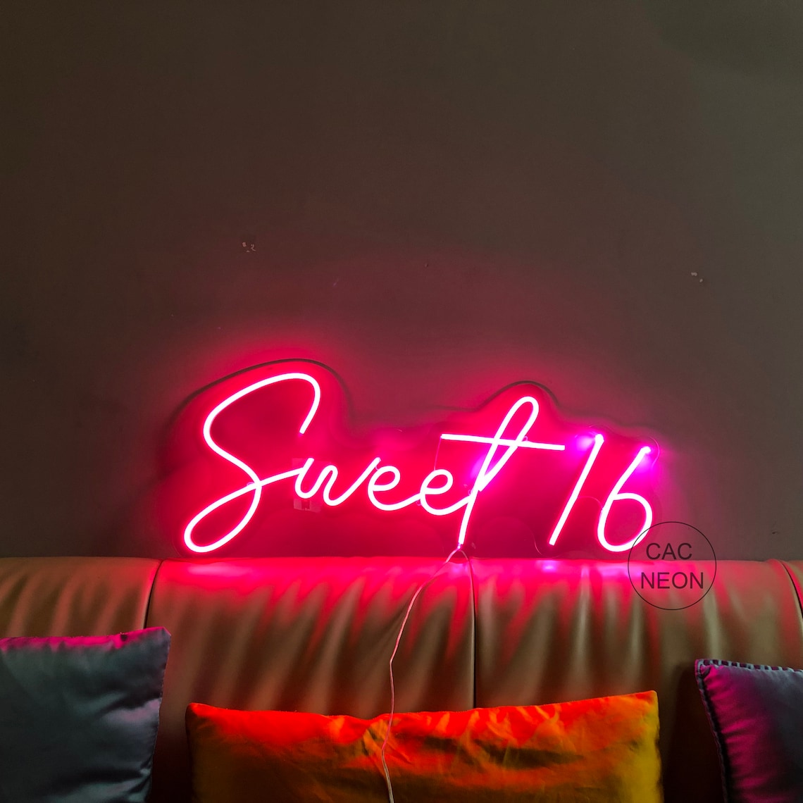 Custom Neon Sign Sweet 16 Custom Neon Sign for Wedding Acrylic | Etsy