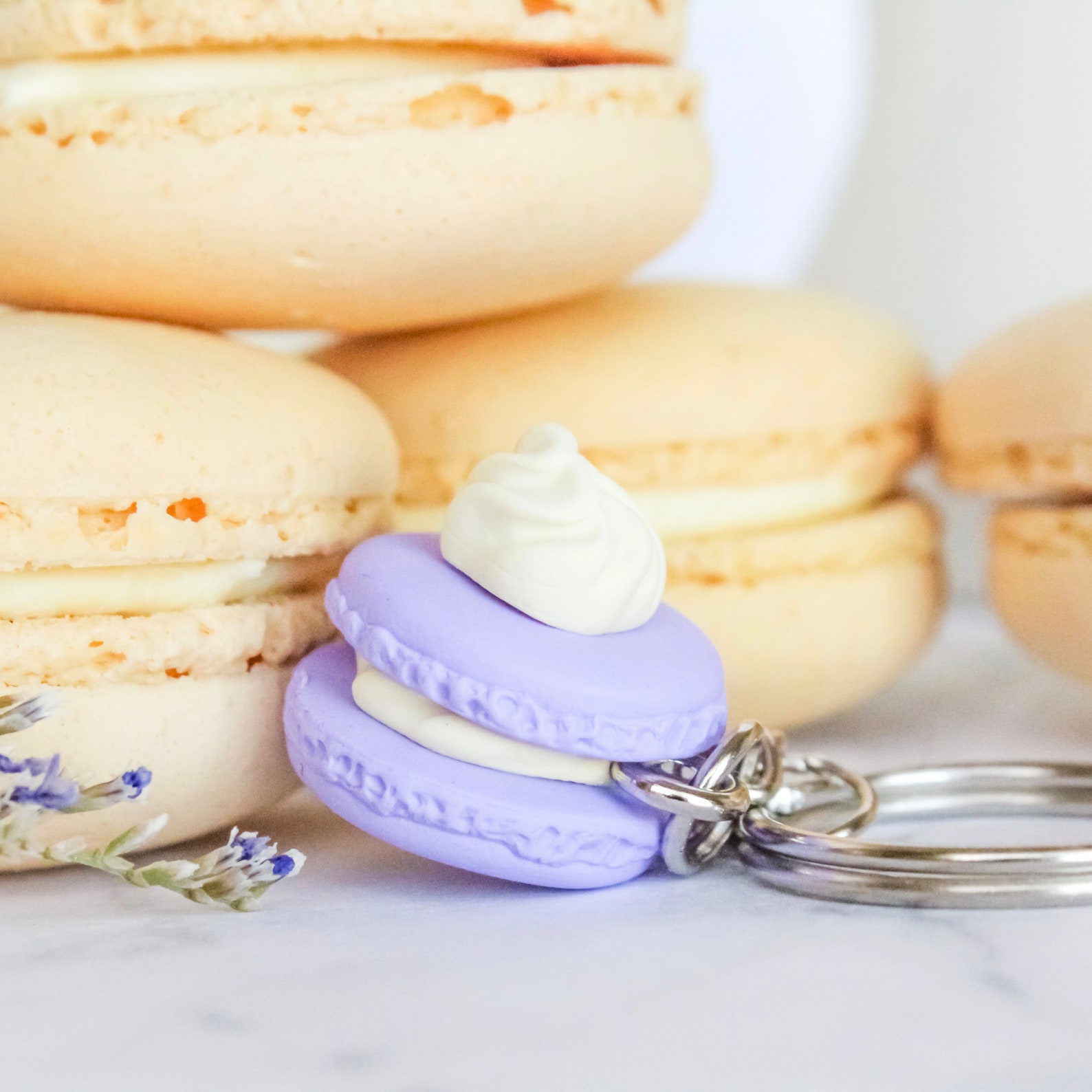 Handmade Macaron Keychain Polymer Clay Food Jewelry Macaron Jewelry - Etsy