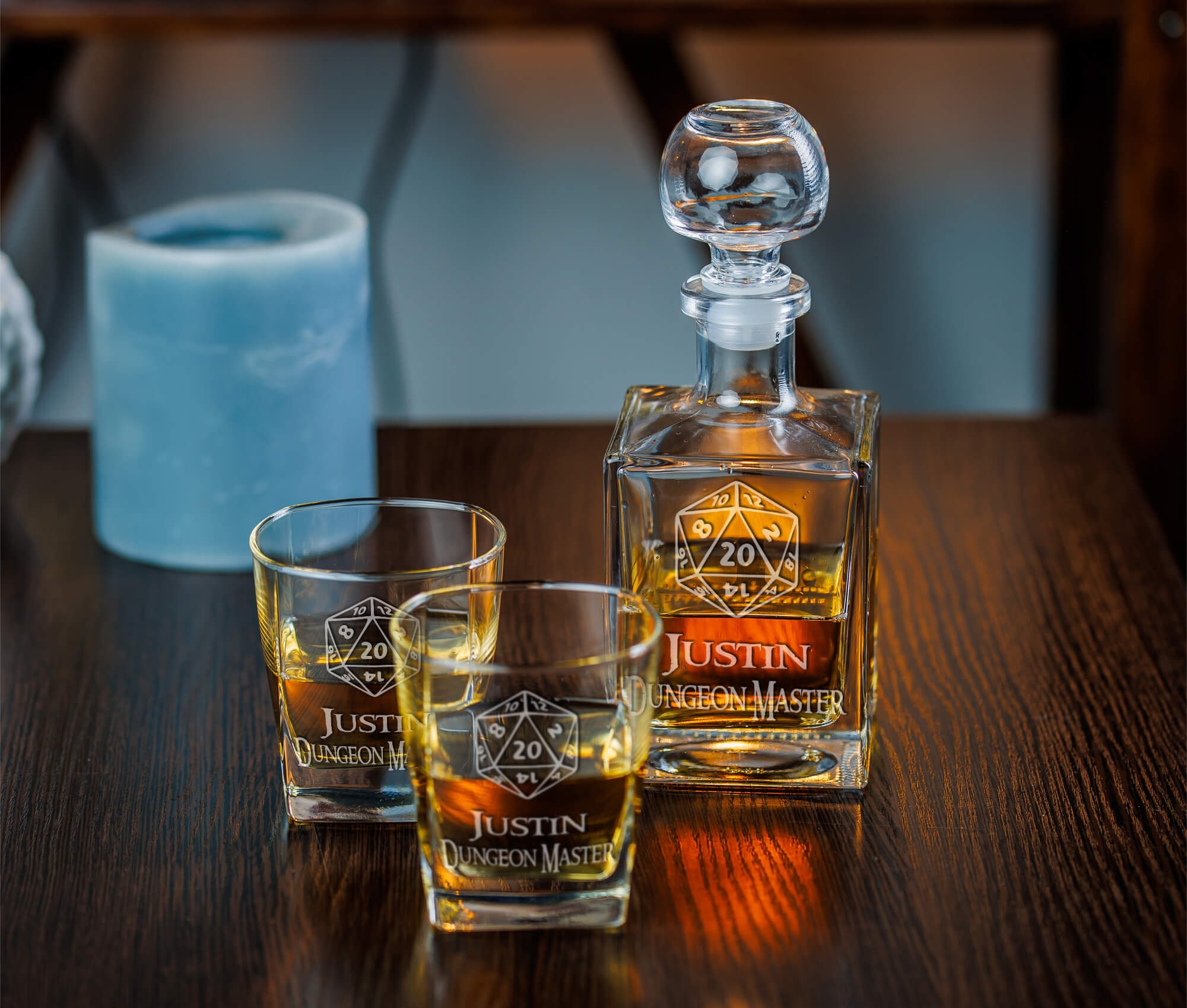 Personalized Whiskey Set Personalized Game Master Gift for Him Game ...