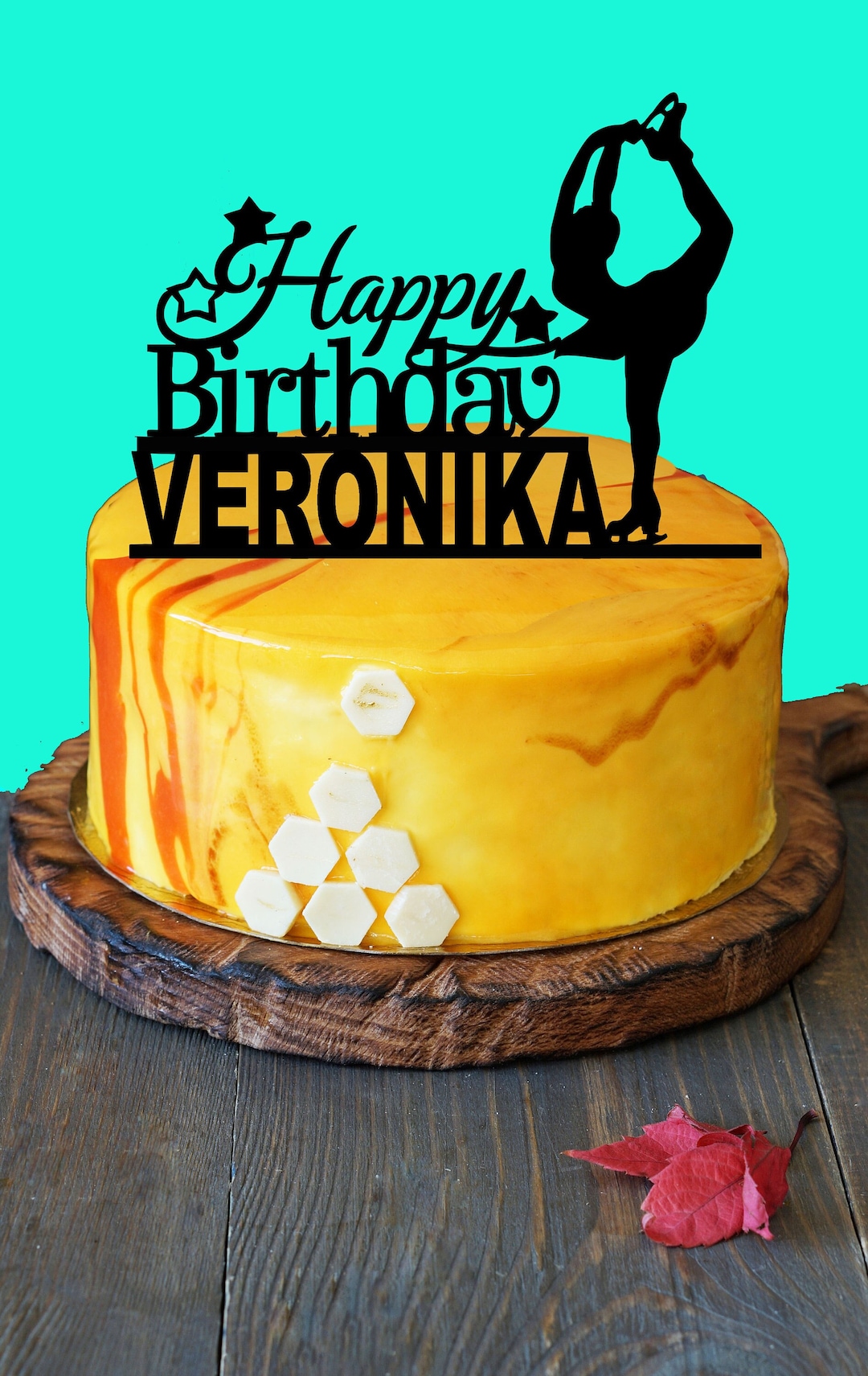 Figure Skating Birthday Cake Topper, Figure Party Decor - Etsy
