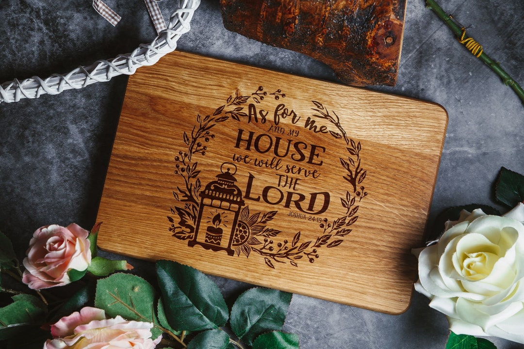 Personalized Christian Oak Cutting Board: Scripture Verse Gift - Etsy