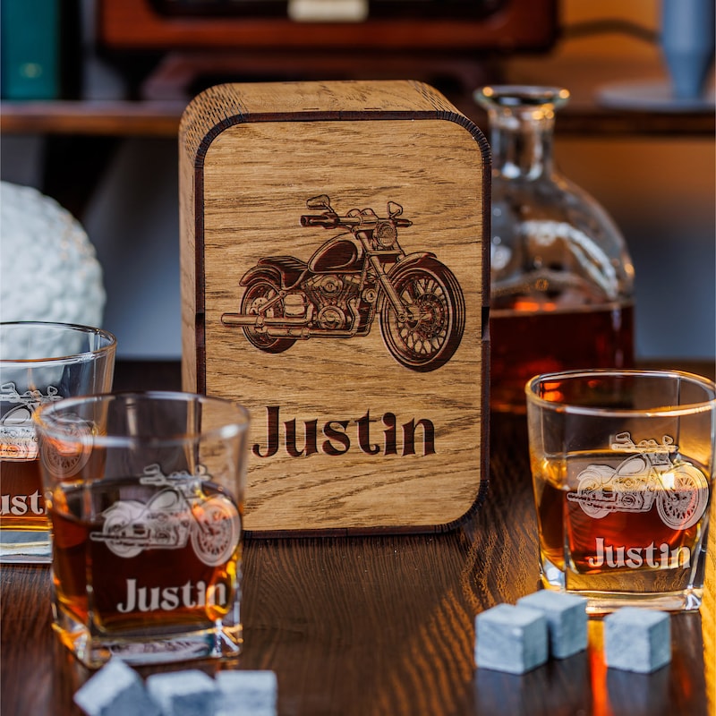 Harley Davidson Motorcycle Whisky Bottle - Etsy Canada