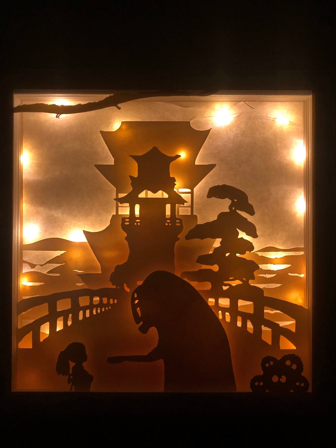 Anime-themed Lighted Silhouette Shadow Box DIGITAL TEMPLATE - Etsy