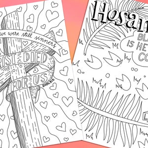 5 Christian Easter Coloring Pages, Bible, Easter Activities, Colouring ...