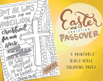 Christian Easter Coloring Pages - Etsy