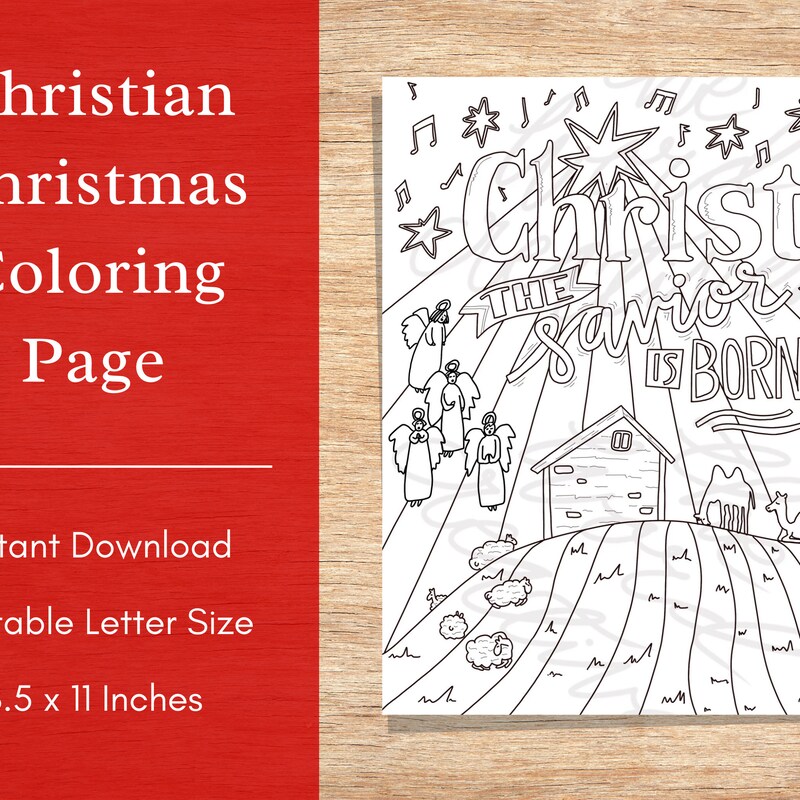 Christian Coloring Pages - Etsy