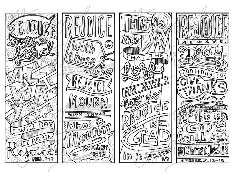 16 Coloring Bible Verse Bookmarks Printable Christian - Etsy