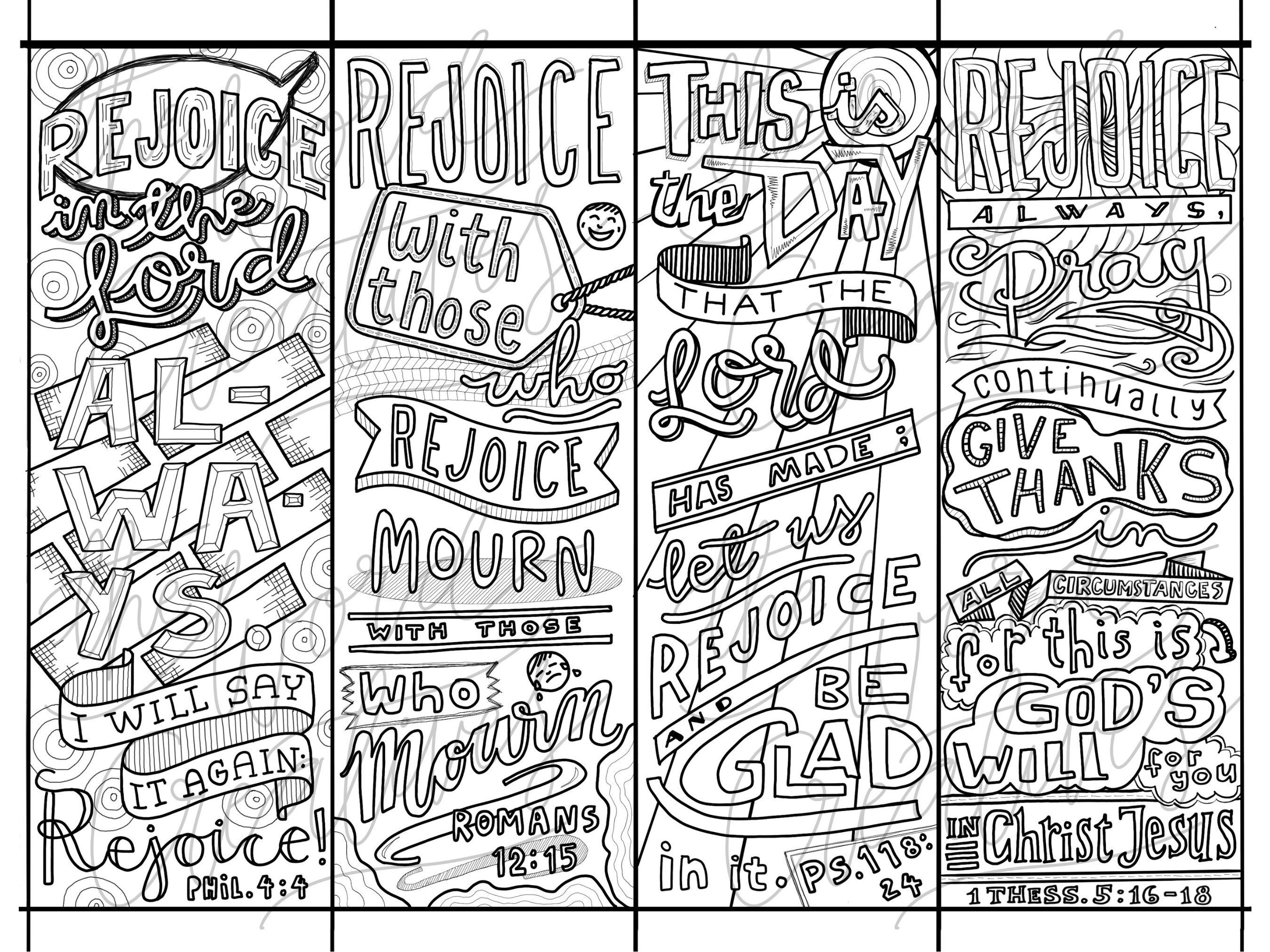 16 Coloring Bible Verse Bookmarks, Printable Christian Bookmarks ...