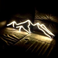 Mountain Forest Metal LED Wall Art: Nature Home Decor - Etsy