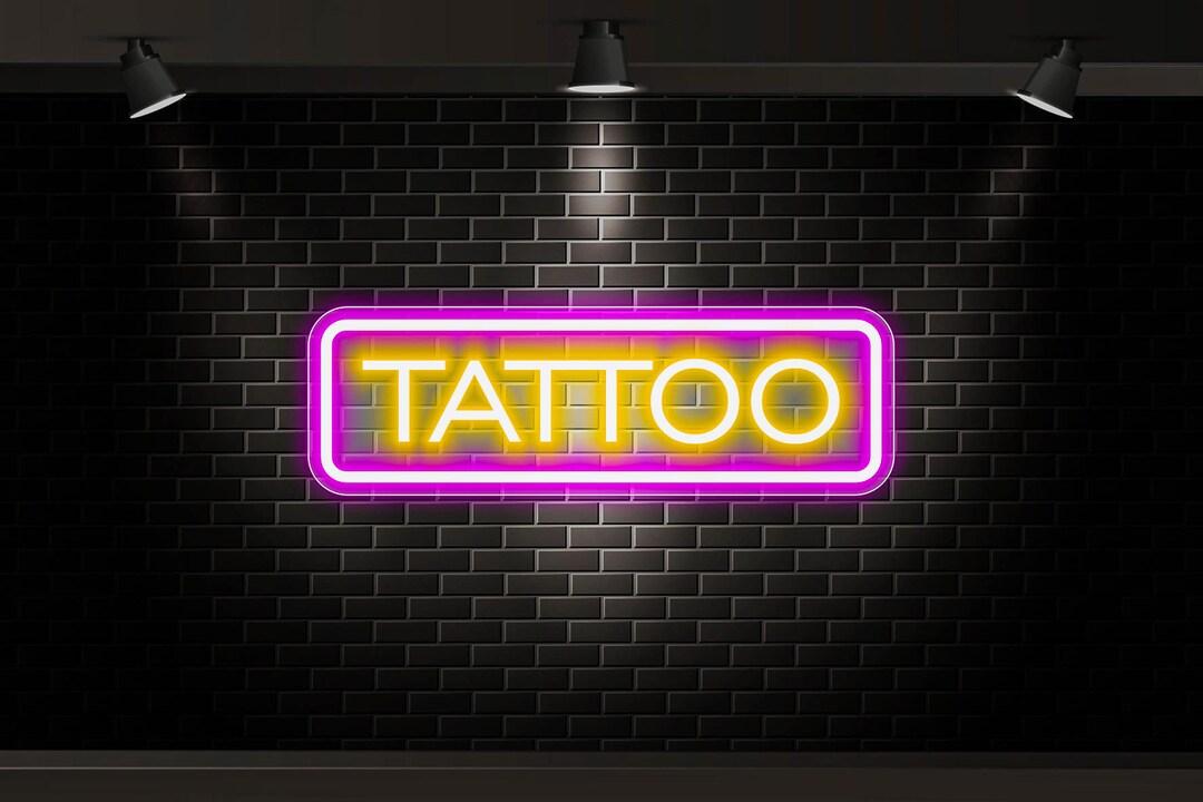 Tattoo Studio Neon Sign Custom Tattoo Room Led Neon Light Tattoo Studio ...