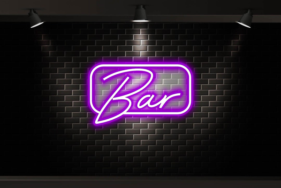 Bar Neon Sign LED Light Sign Mini Lamp Neon Bar Sign Custom Neon Sign ...