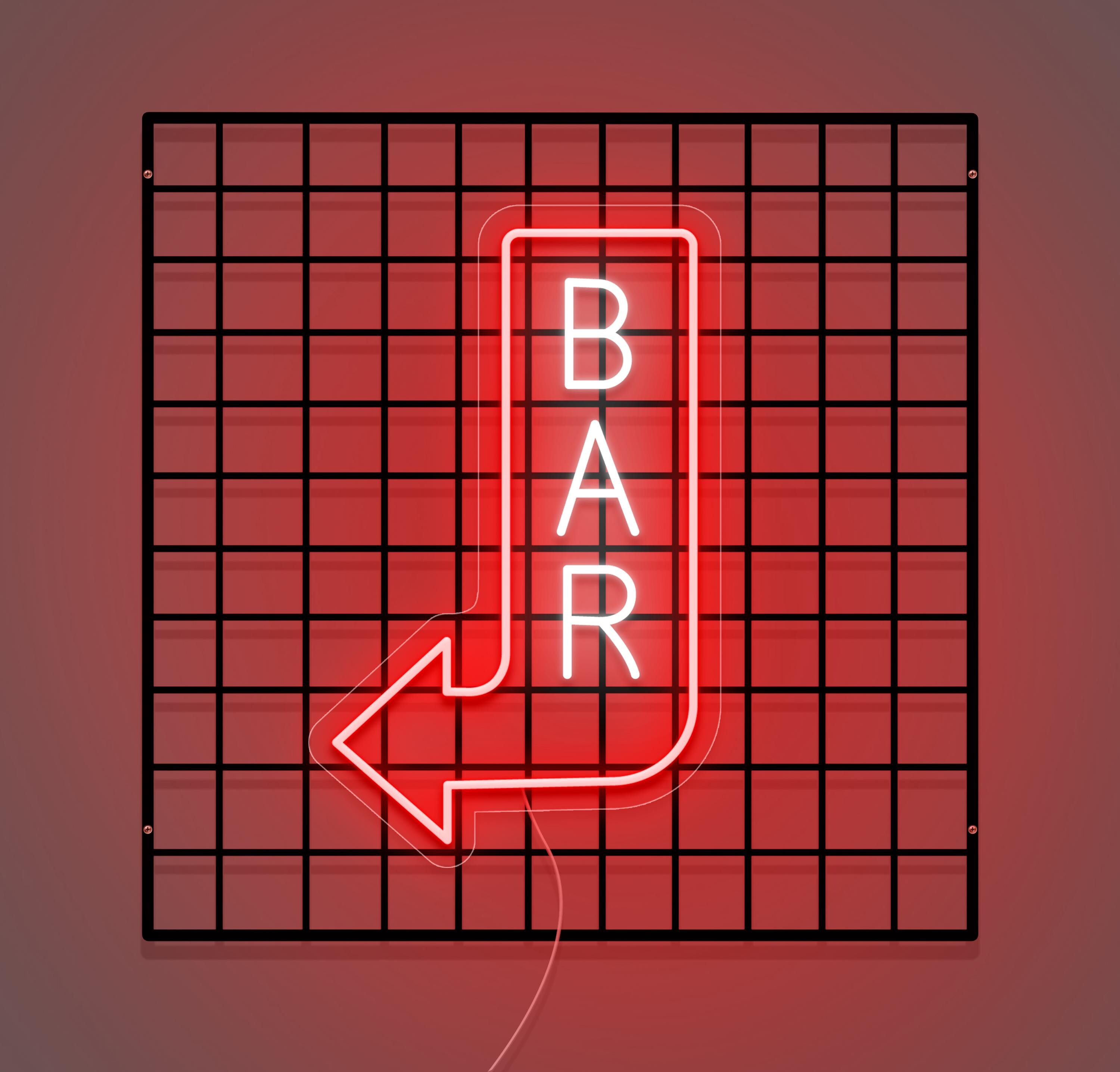 Neon Outdoor Bar Arrow Sign: Waterproof Vertical LED Neon for ...