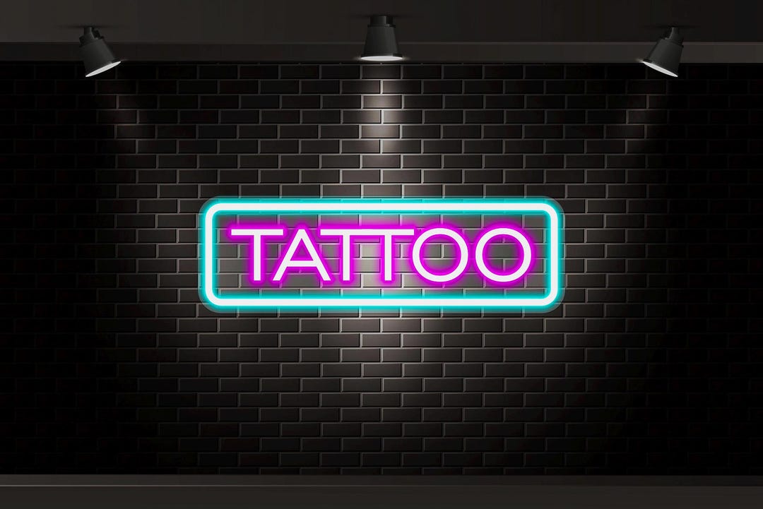 Custom Neon Sign TATTOO for Tattoo Studios and Bars - LED Neon Sign ...