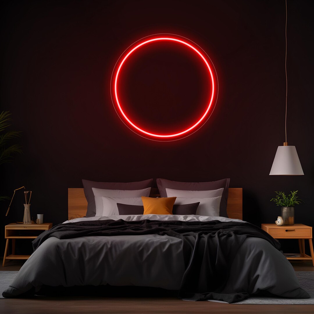 ZEN Circle Neon Restaurant Event Decor, Circle Lights Restaurant Neon ...