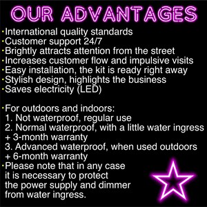 Vertical Neon Outdoor Bar Arrow Sign, Waterproof LED Neon Light for ...