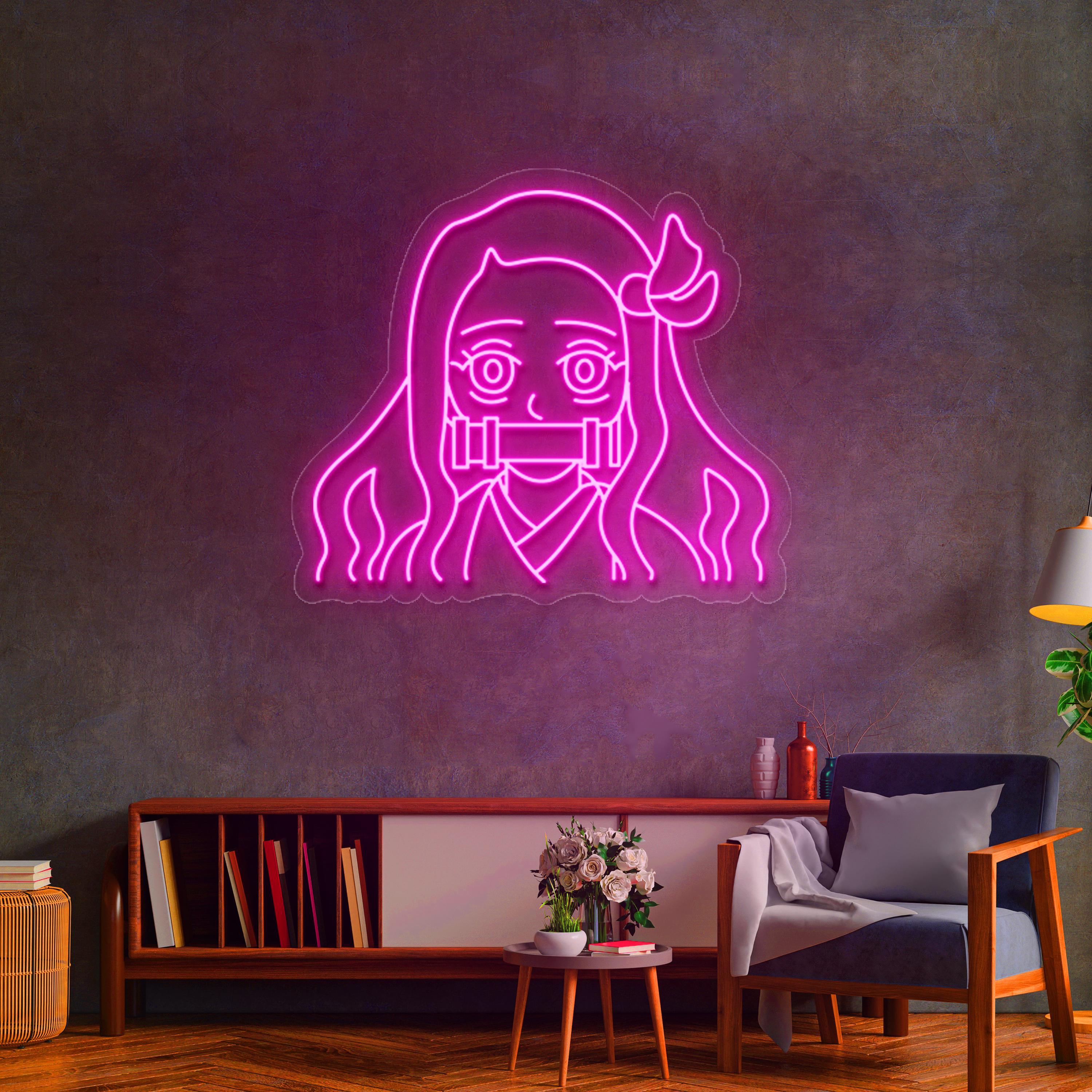 Anime Girl Neon Sign, Anime Led Sign, Custom Anime Lights, Anime Wall ...