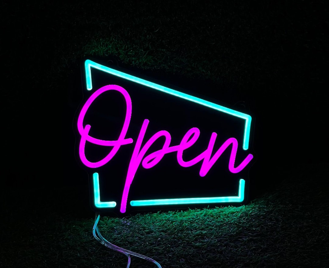 Double-sided Open Closed Neon Sign Waterproof | Custom LED Neon Sign ...
