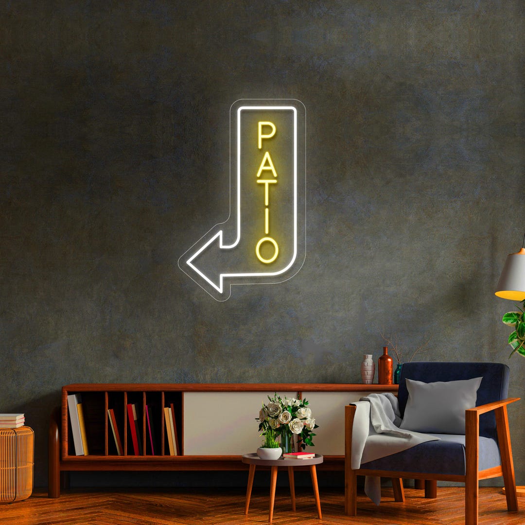 Led Neon Sign Patio, Modern Neon Sign Arrow Shape Lights for Shop ...