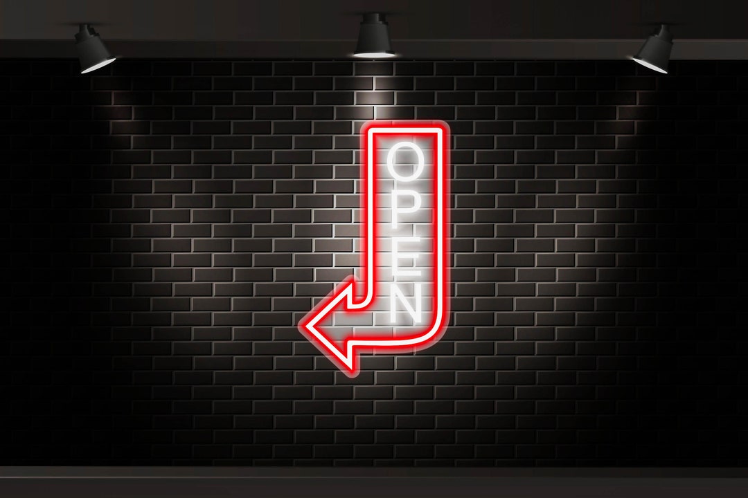 Neon Outdoor Open Sign: Waterproof LED Neon for Businesses, Large ...