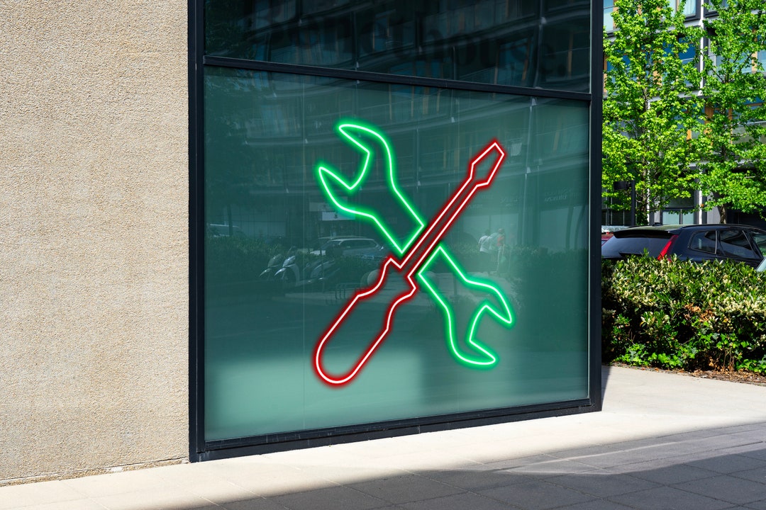 Car Service Neon Sign, Garage Auto Repair Sign, Custom Neon Sign Father ...