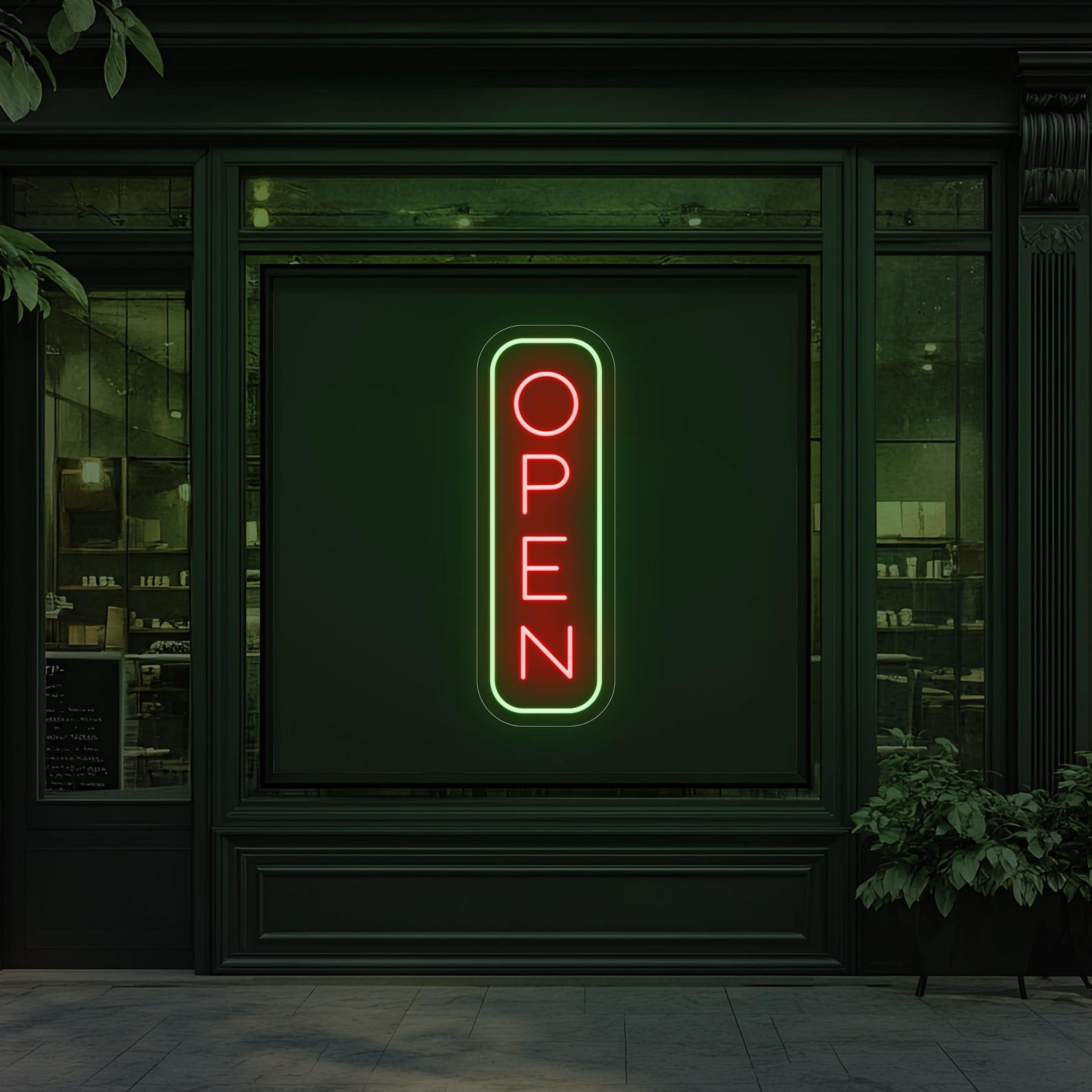 Store Modern Open Sign With Dimmer & Remote Controller, Open Sign Led ...