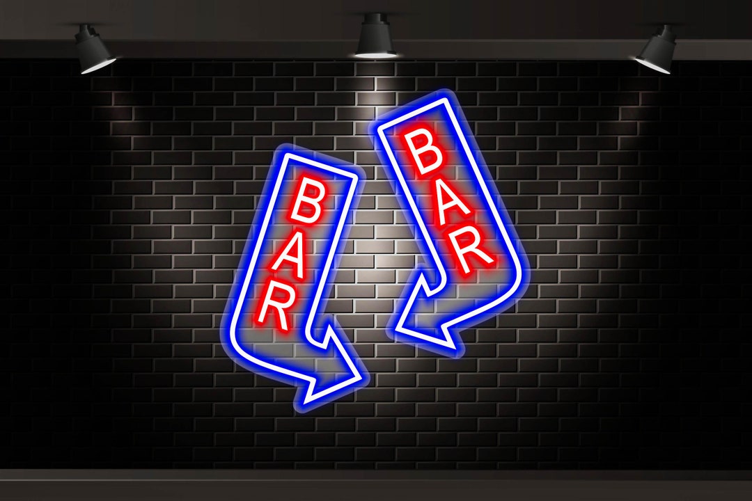 Neon Home Bar Vertical Sign Outdoors: Waterproof LED Neon for ...