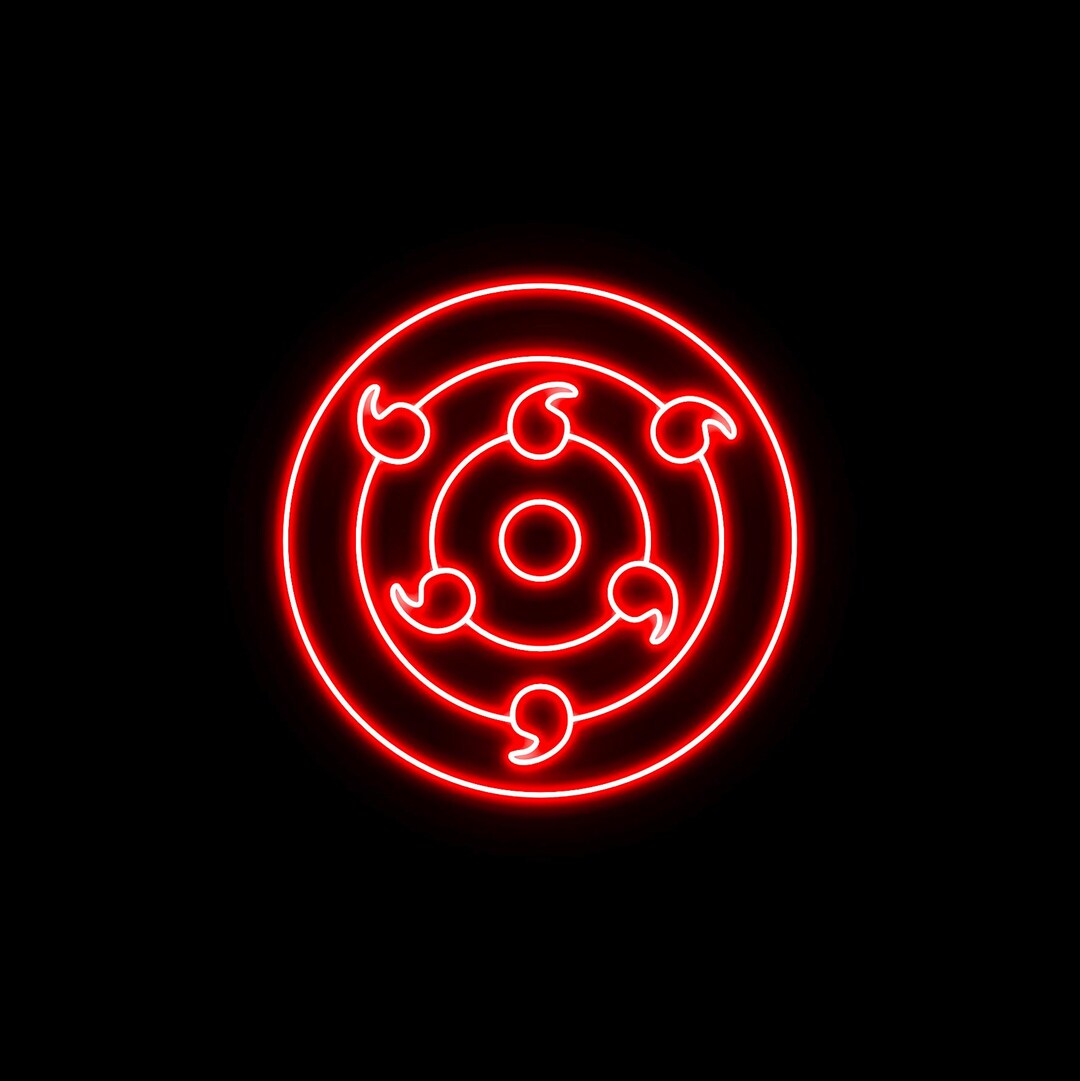 Neon Rinnegan Eyes Light Anime Led Signs, Naruto Gifts for Him, Anime ...