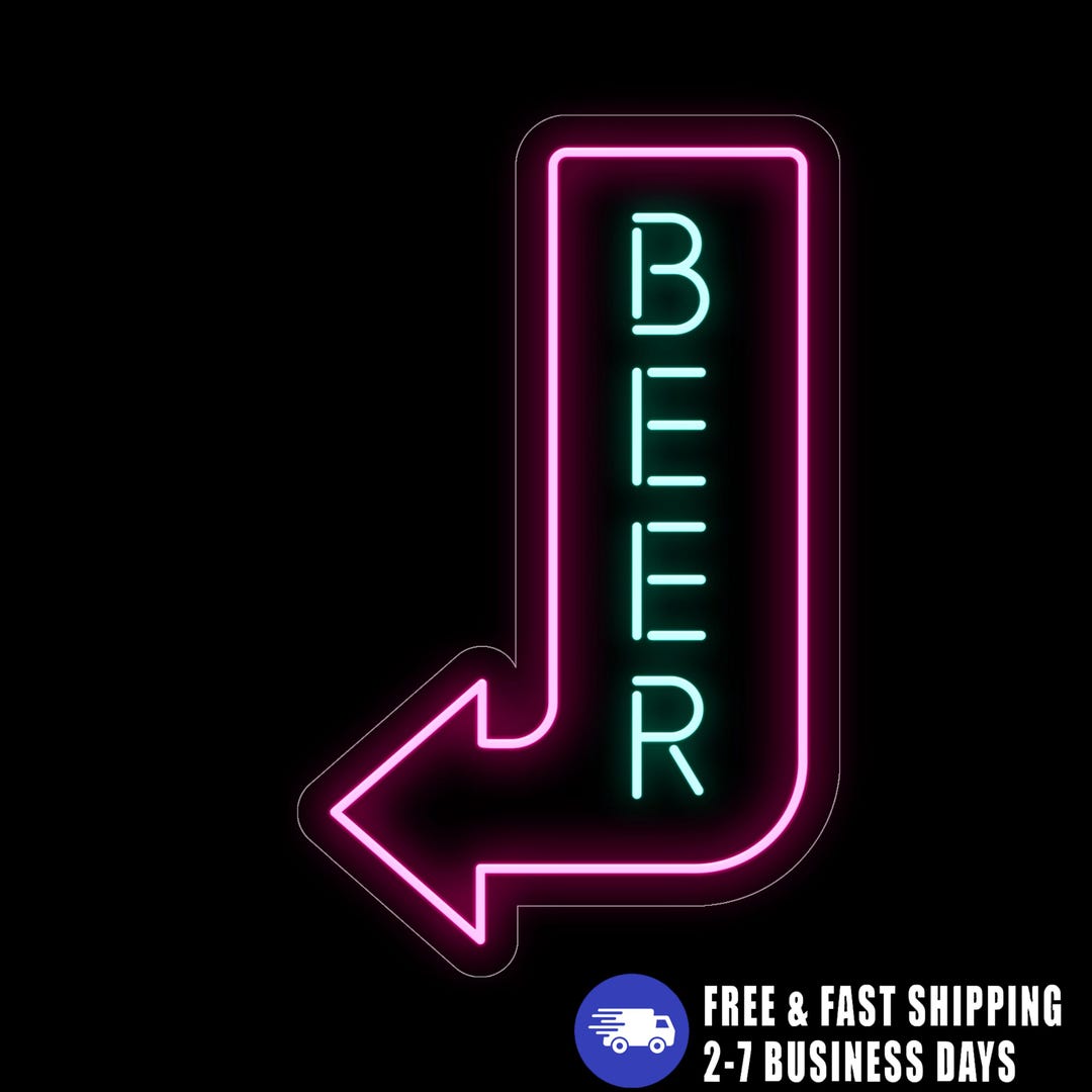Beer Neon Sign for Bar, LED Neon Beer Signs, Restaurant Busch Neon Sign ...