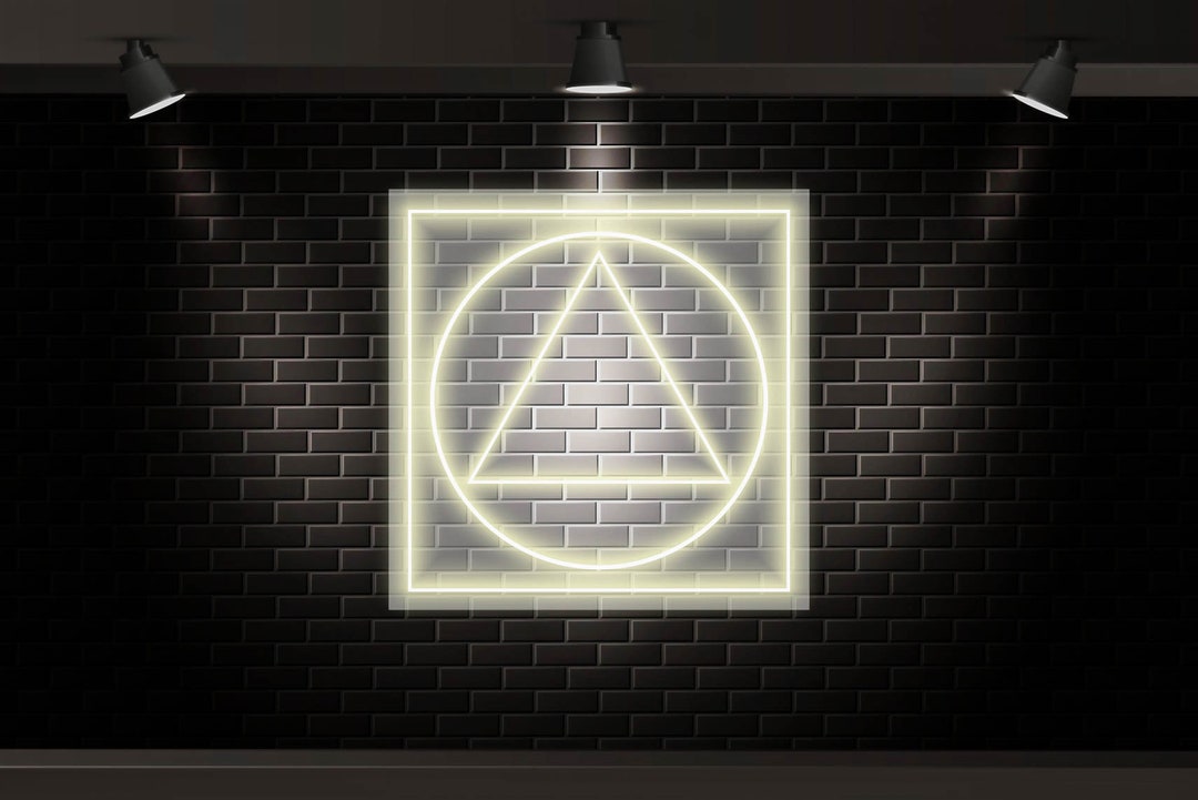 Enso Neon Circle Sign ZEN Neon Sign Cyberpunk Decor, Led Square Zen ...