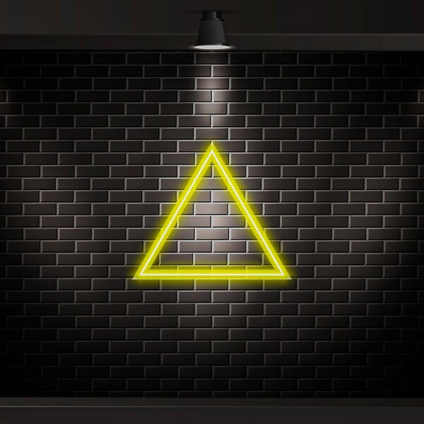 Neon Triangle - Etsy