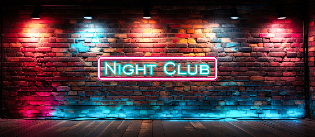 Neon Night Club Sign, Outdoor Night Club Sign, Bar Open Light UP Led ...