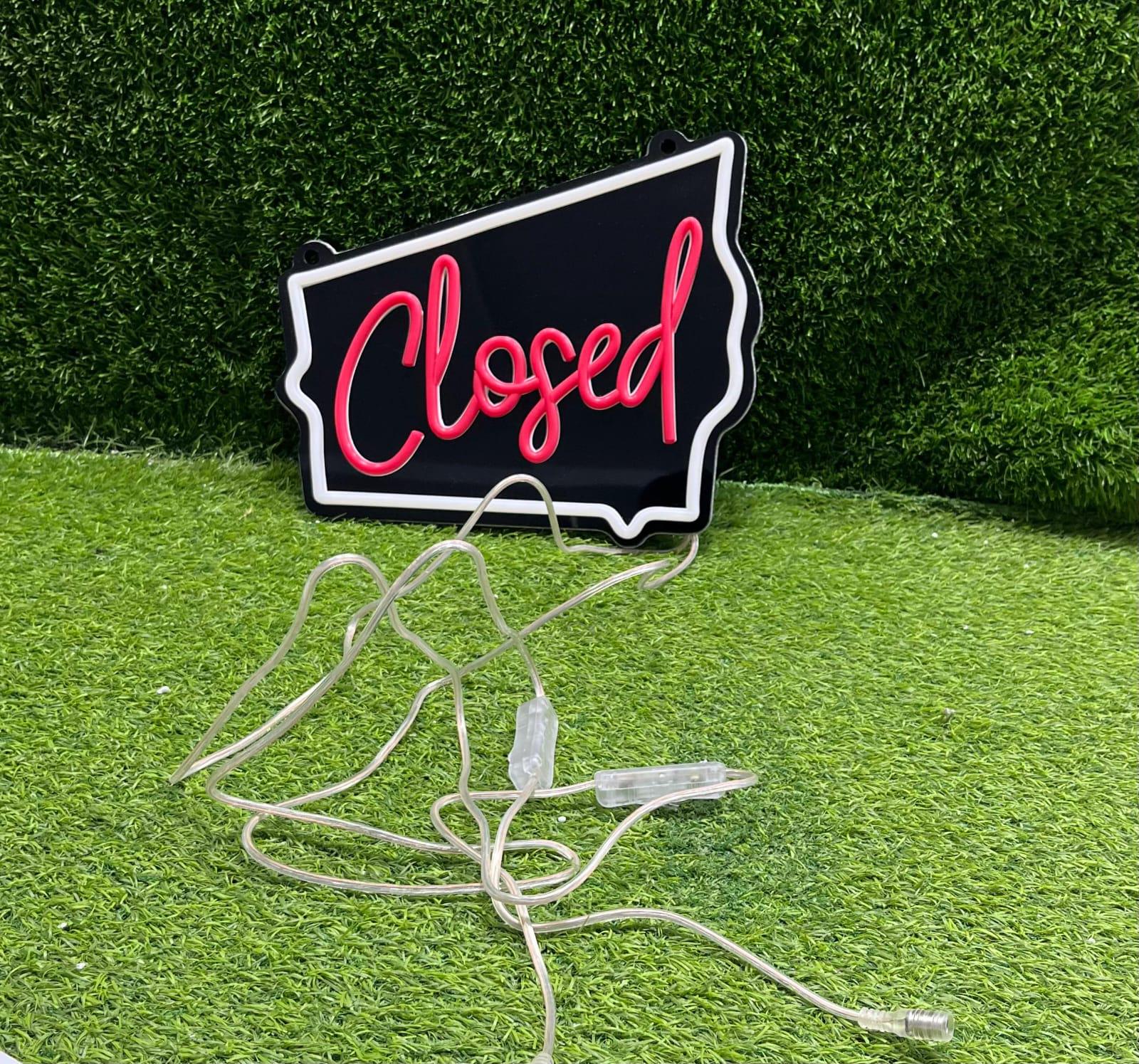 Double-sided Open Closed Neon Sign Waterproof | Custom LED Neon Sign ...