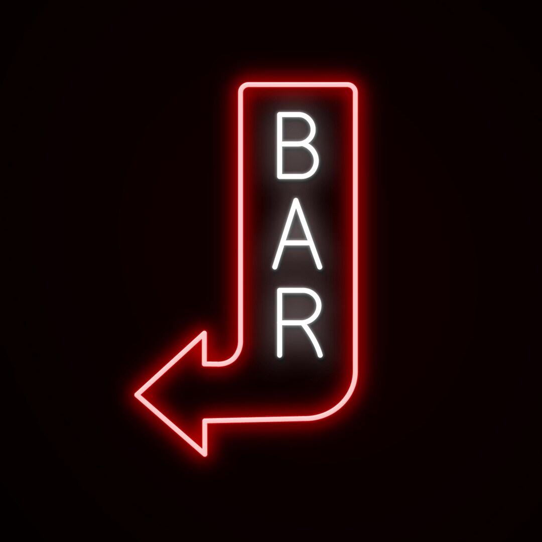 Neon Outdoor Bar Arrow Sign: Waterproof Vertical LED Neon for ...