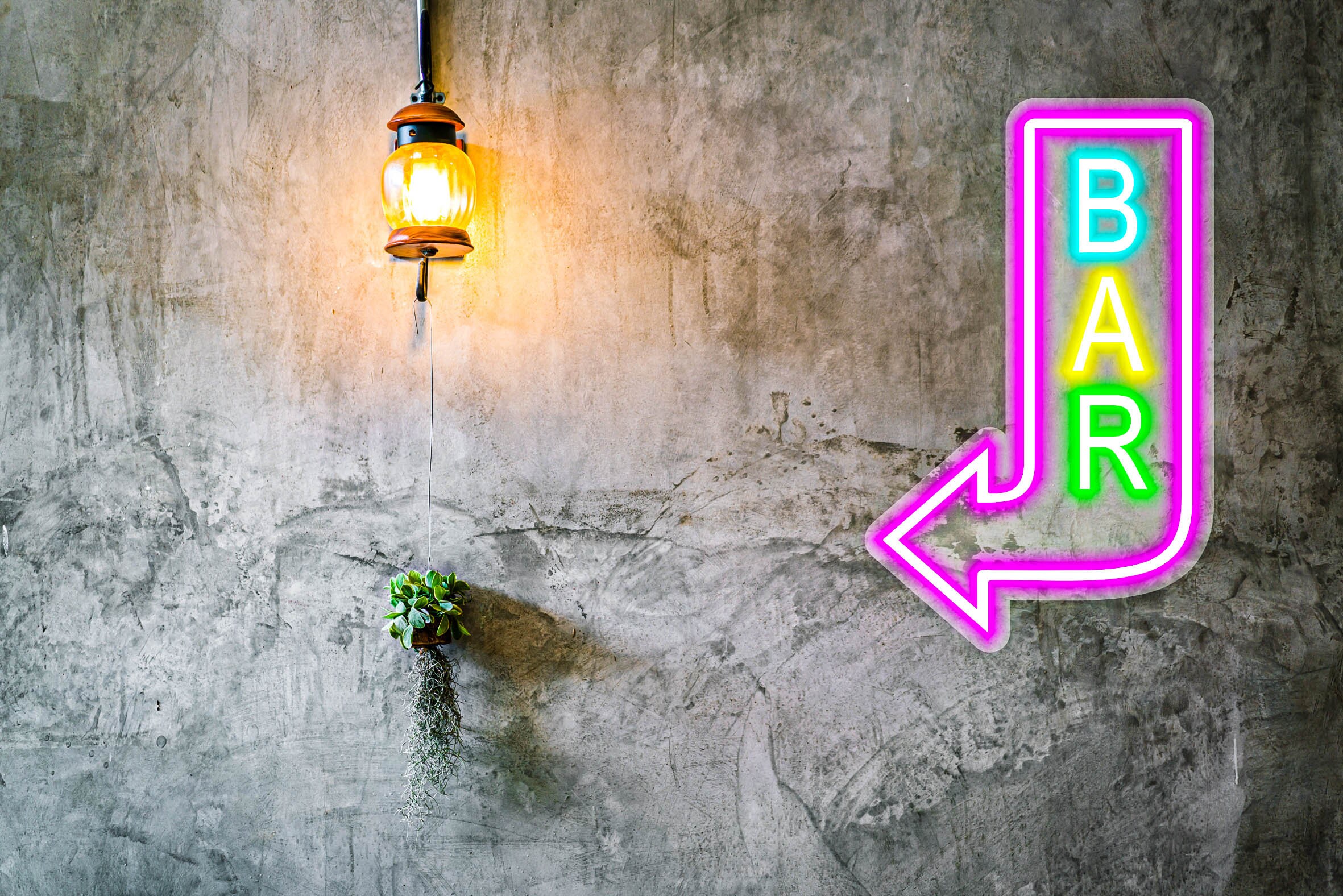 Vertical LED Bar Open Sign With Arrow Indoor/outdoor Business Signage ...