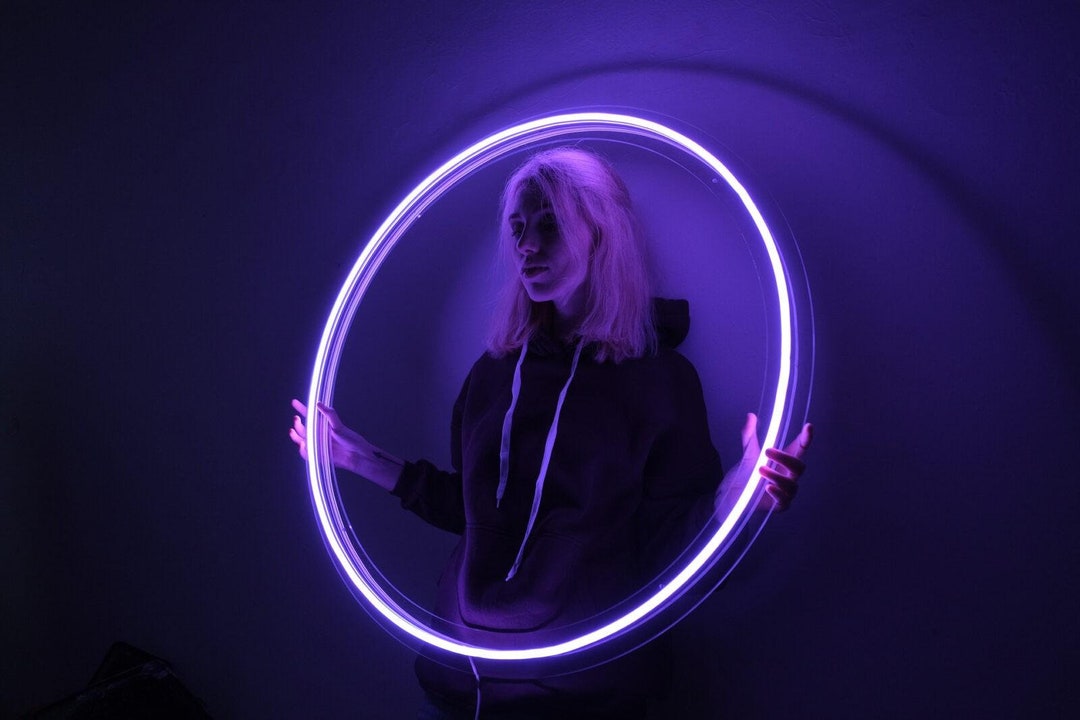ZEN Enso Circle Neon Led Neon Light Ring, Cyberpunk Decor Japanese Enso ...