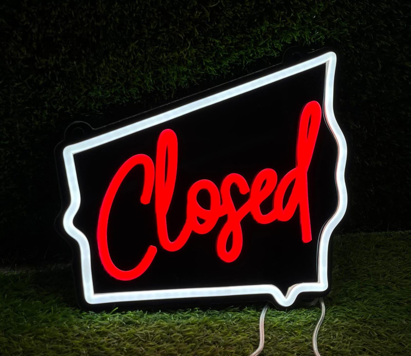 Double-sided Open Closed Neon Sign Waterproof | Custom LED Neon Sign ...
