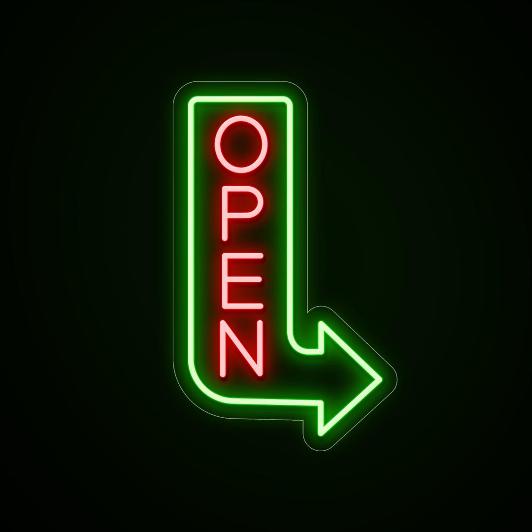 Neon Outdoor Open Sign, Smoke Shop Sign, LED Neon Sign, Liquor Store ...