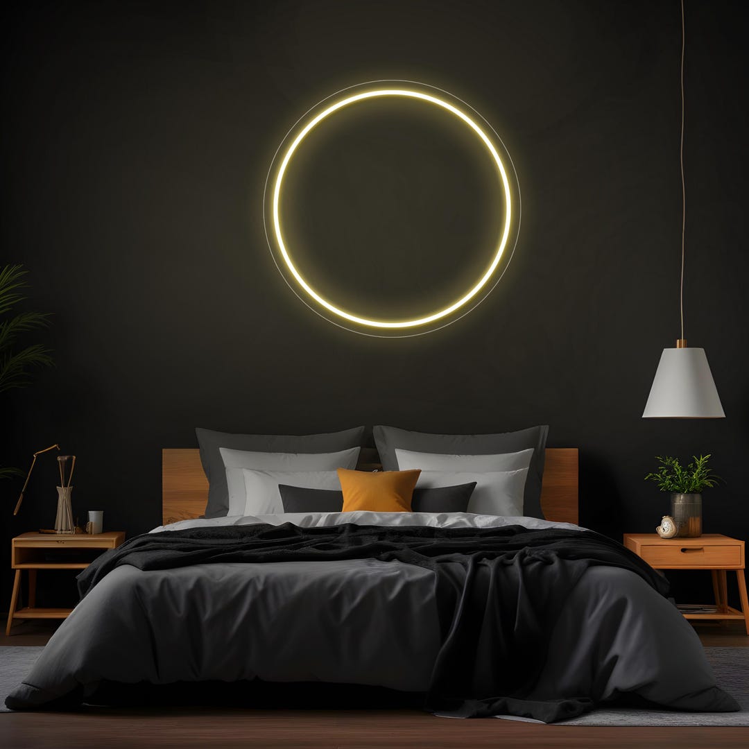 Custom Neon Sign Round, ZEN LED Neon Sign, Circle Backdrop Led Sign ...