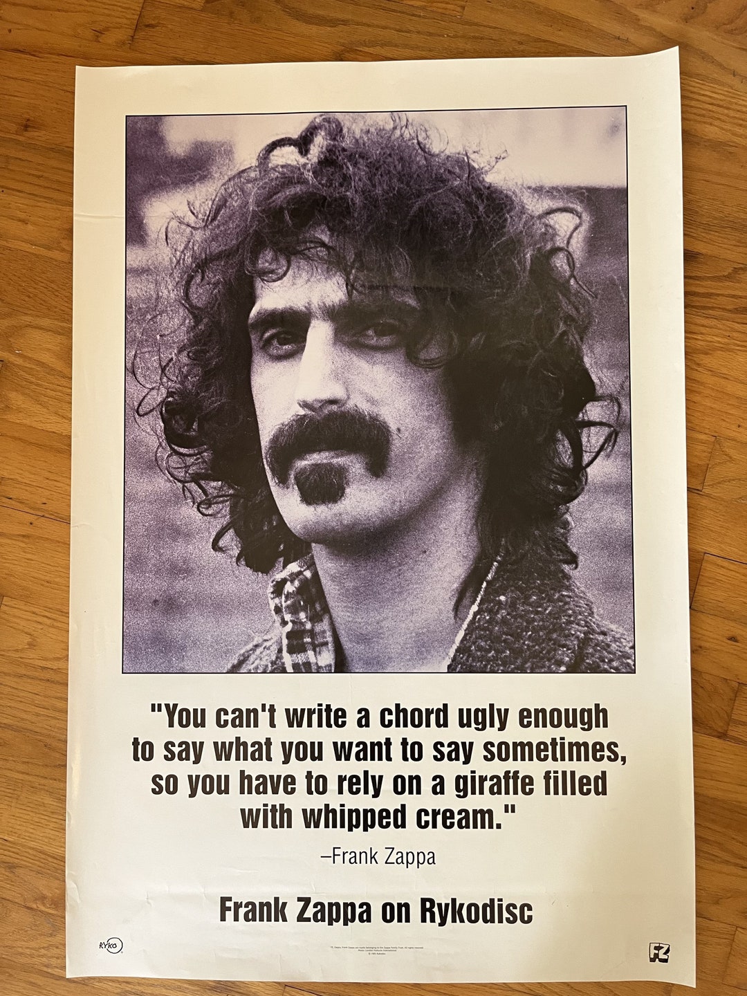 Frank Zappa European Subway Style Poster - Etsy
