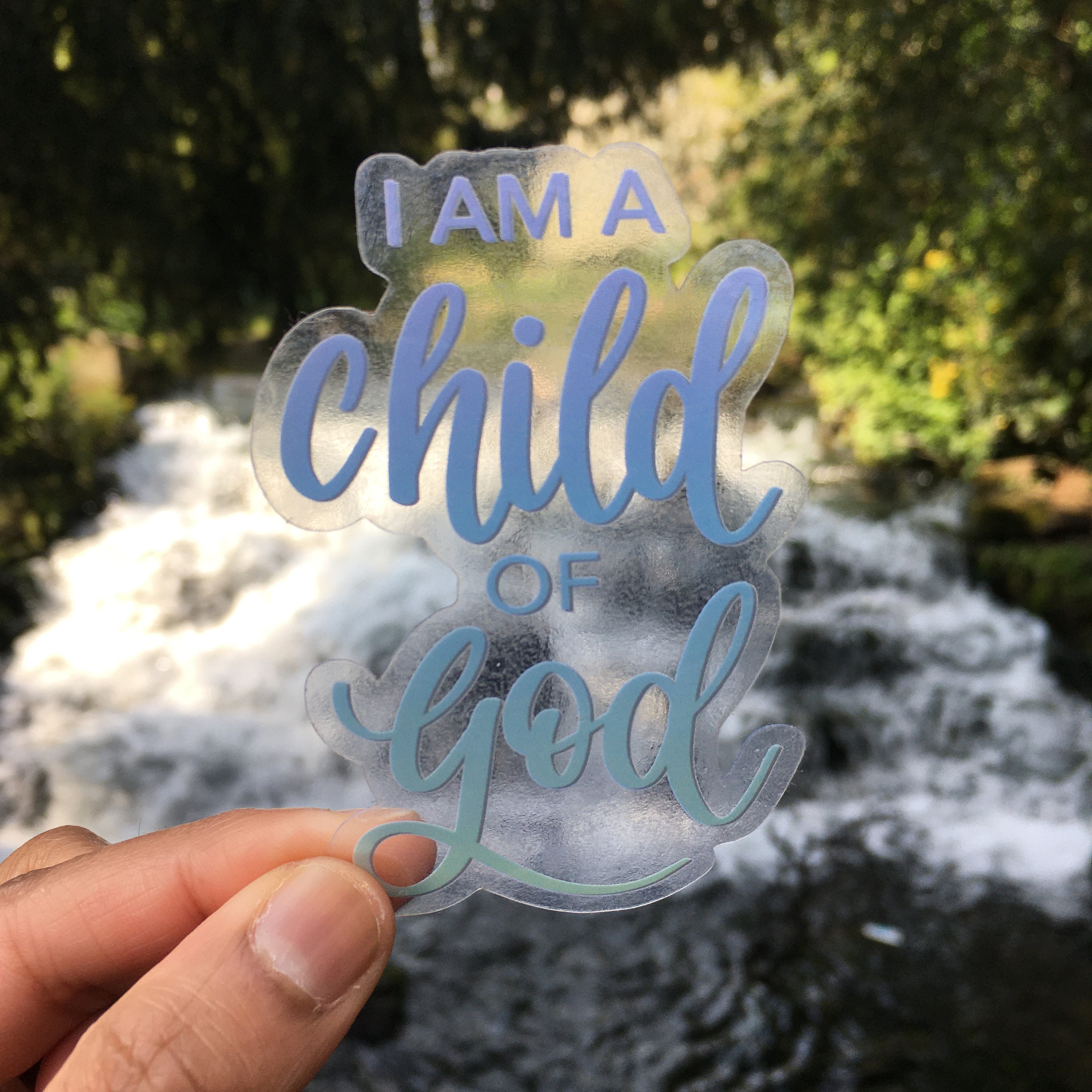 Christian Sticker I Am a Child of God Water Bottle Sticker - Etsy